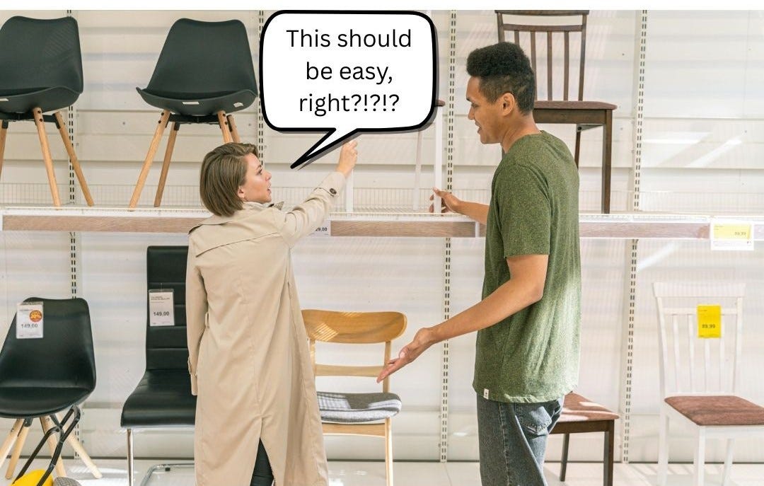 The 31 Steps You Must Take In Order To Buy One Stupid Chair | by Lily ...