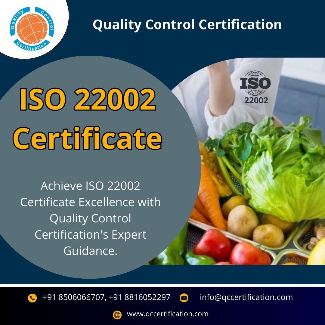 ISO 22002 Certificate | QC Certification - Sandeep - Medium