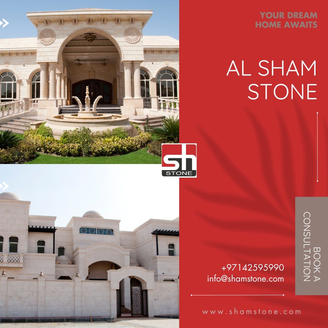 Sculpting Dubai : The Enchanting World of Natural Stone | Al Sham Stone ...