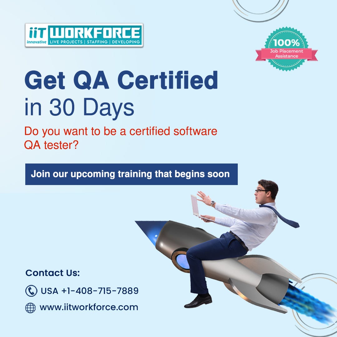 Top Benefits of Free QA Training and Placement | by Kavya Iitworkforce | Medium
