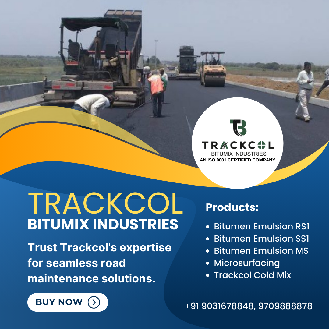 Manufacturer & Supplier of Bitumen Emulsion RS1 | Trackcol Bitumix ...