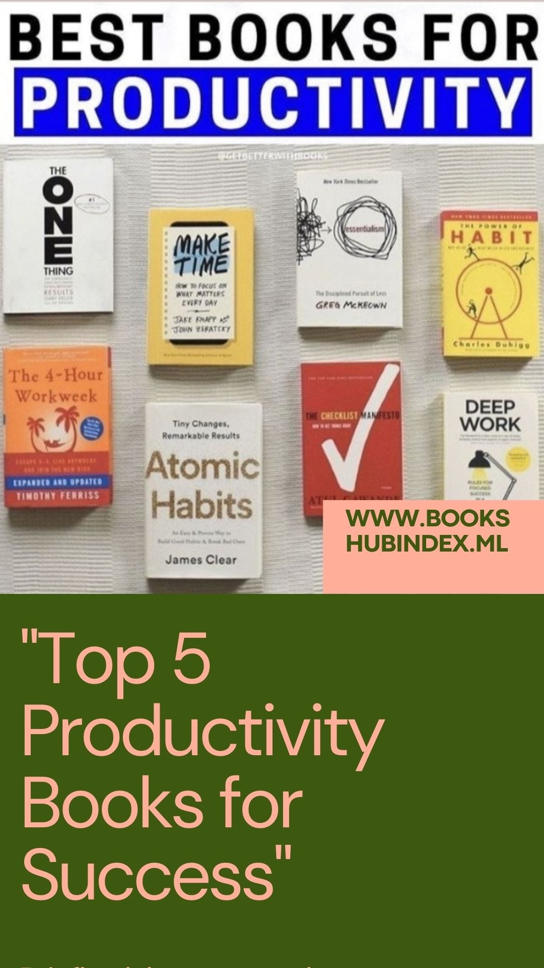 Title: Top Productivity Books to Boost Efficiency and Accomplishment ...