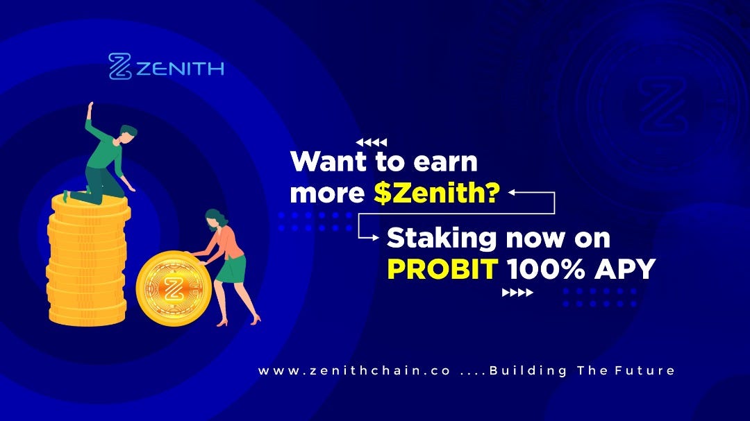 How to Partake in The ZENITH Staking Pool and Earn 100% APY | by Zenith ...