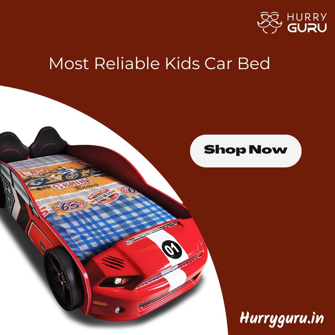 Most Reliable Kids Car Bed - Hurryguru India - Medium
