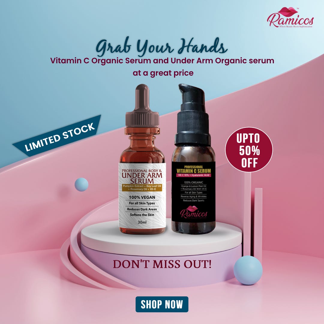 Annual Clearance Sale With 50% OFF on Combo Serums — RAMICOS COSMETICS ...
