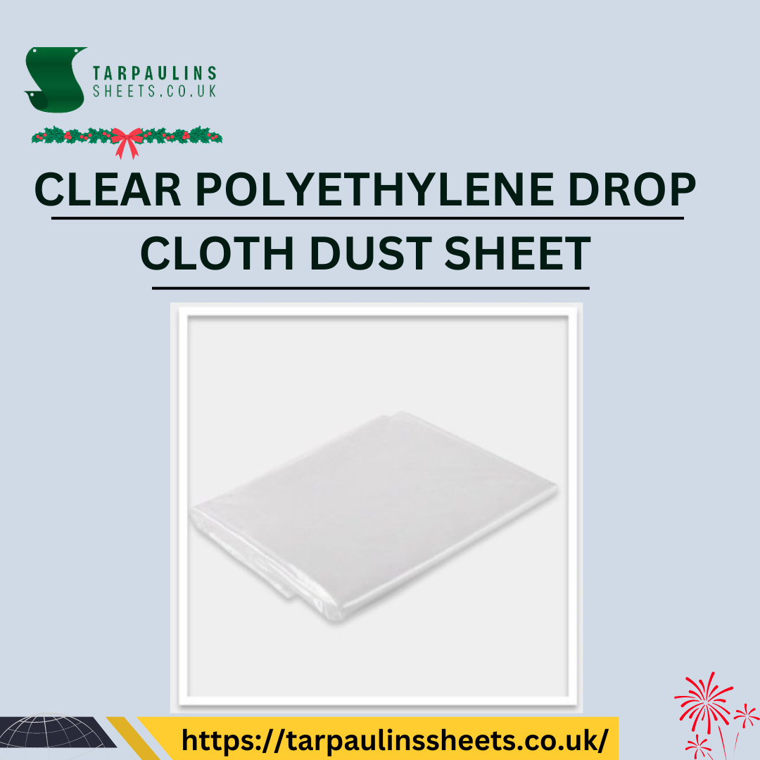 CLEAR POLYETHYLENE DROP CLOTH DUST SHEET. - Tarpaulinssheets - Medium