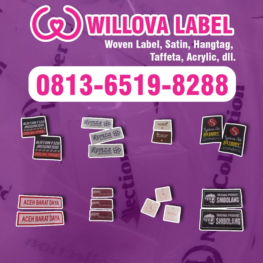 WA 0813-6519-8288 Buat Label Baju Ukuran | by label hijab di jogja ...