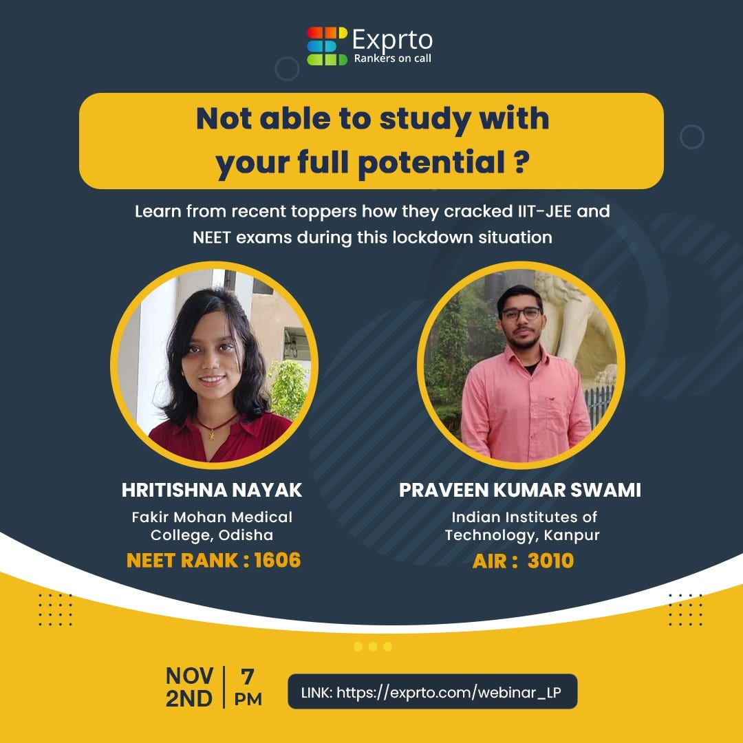 Not able to study with your full potential - EXPRTO LIVE - Medium
