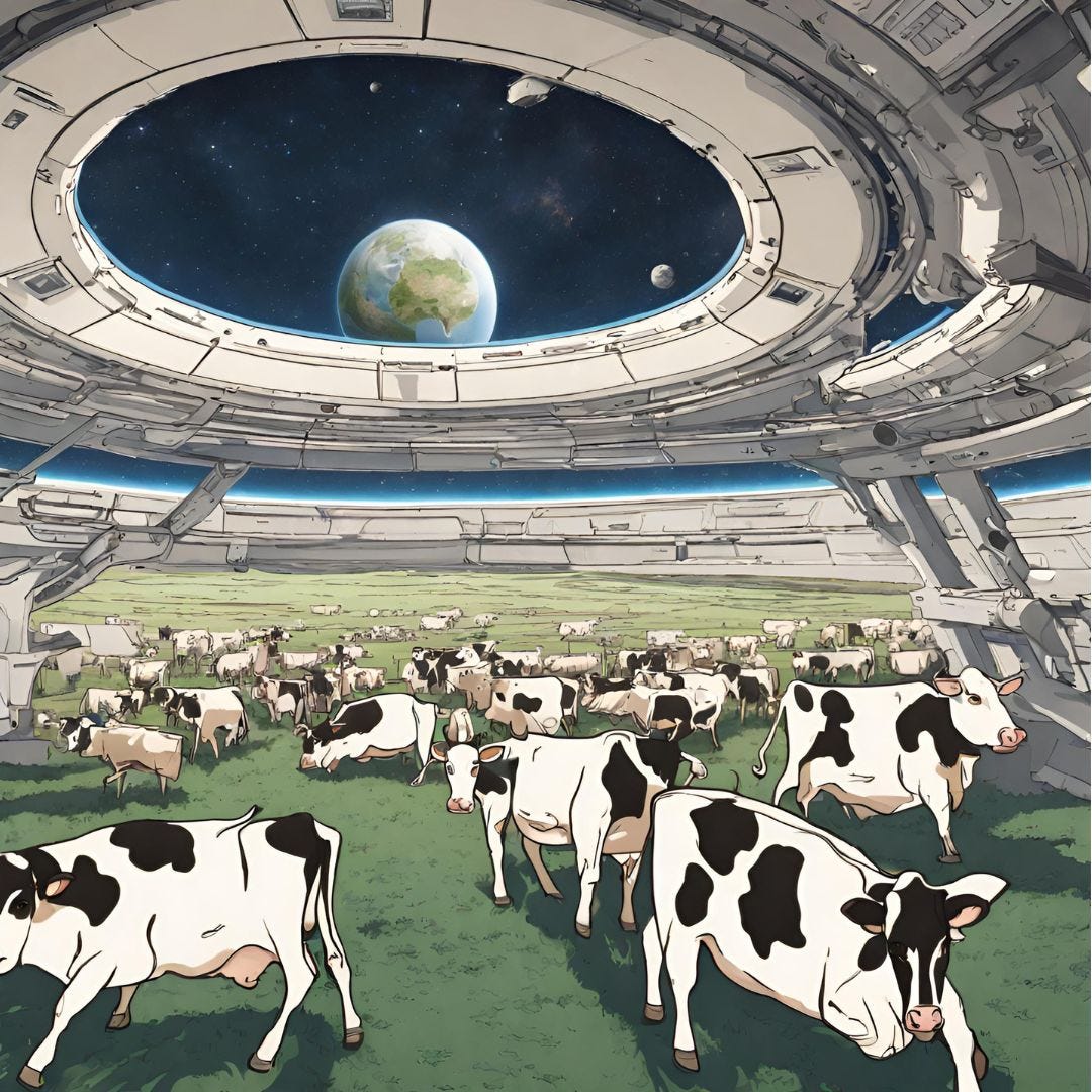 The Orbital Livestock Company. Cows in space! | by Richard Dee | The ...