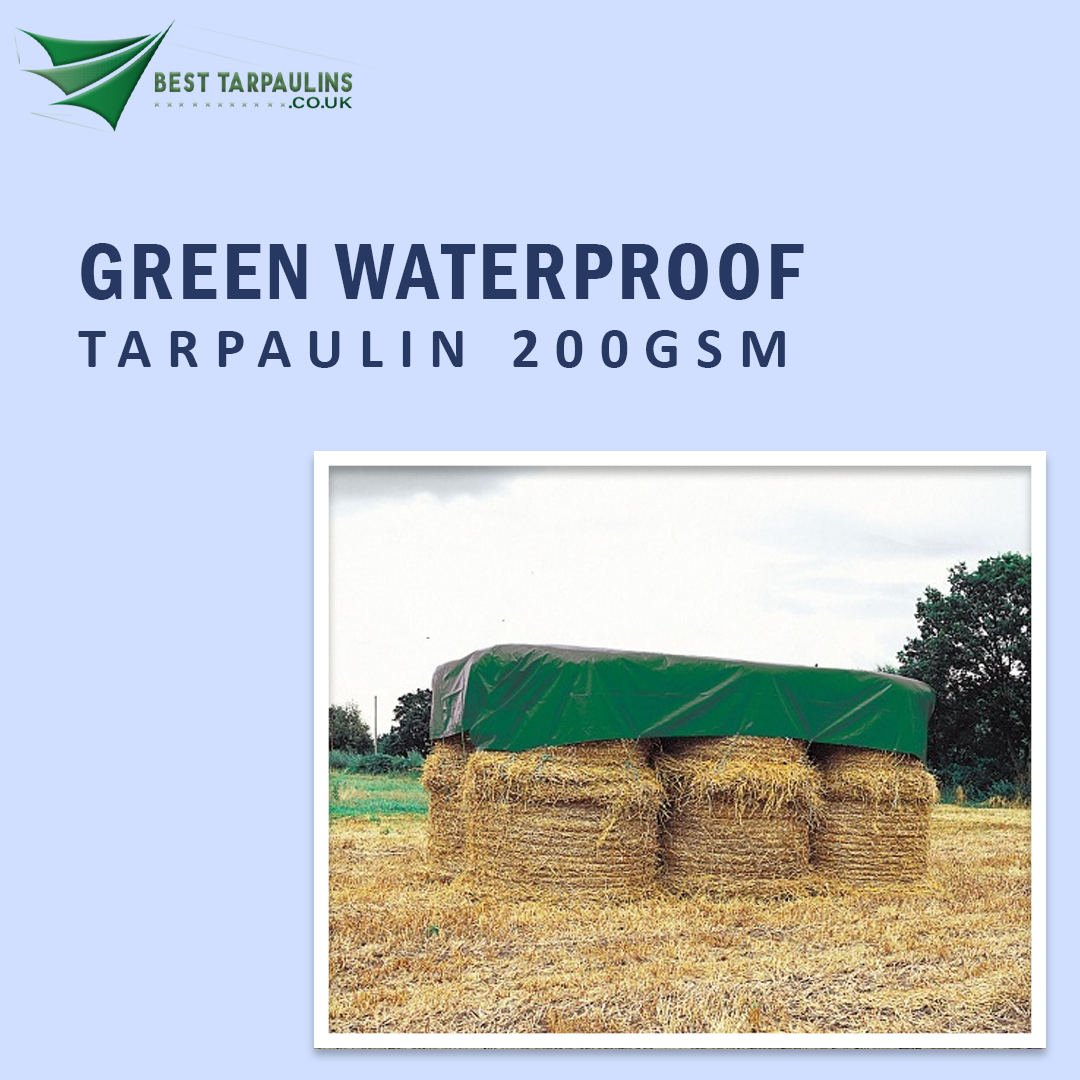Green Waterproof Tarpaulin 200gsm - Besttarpaulins - Medium