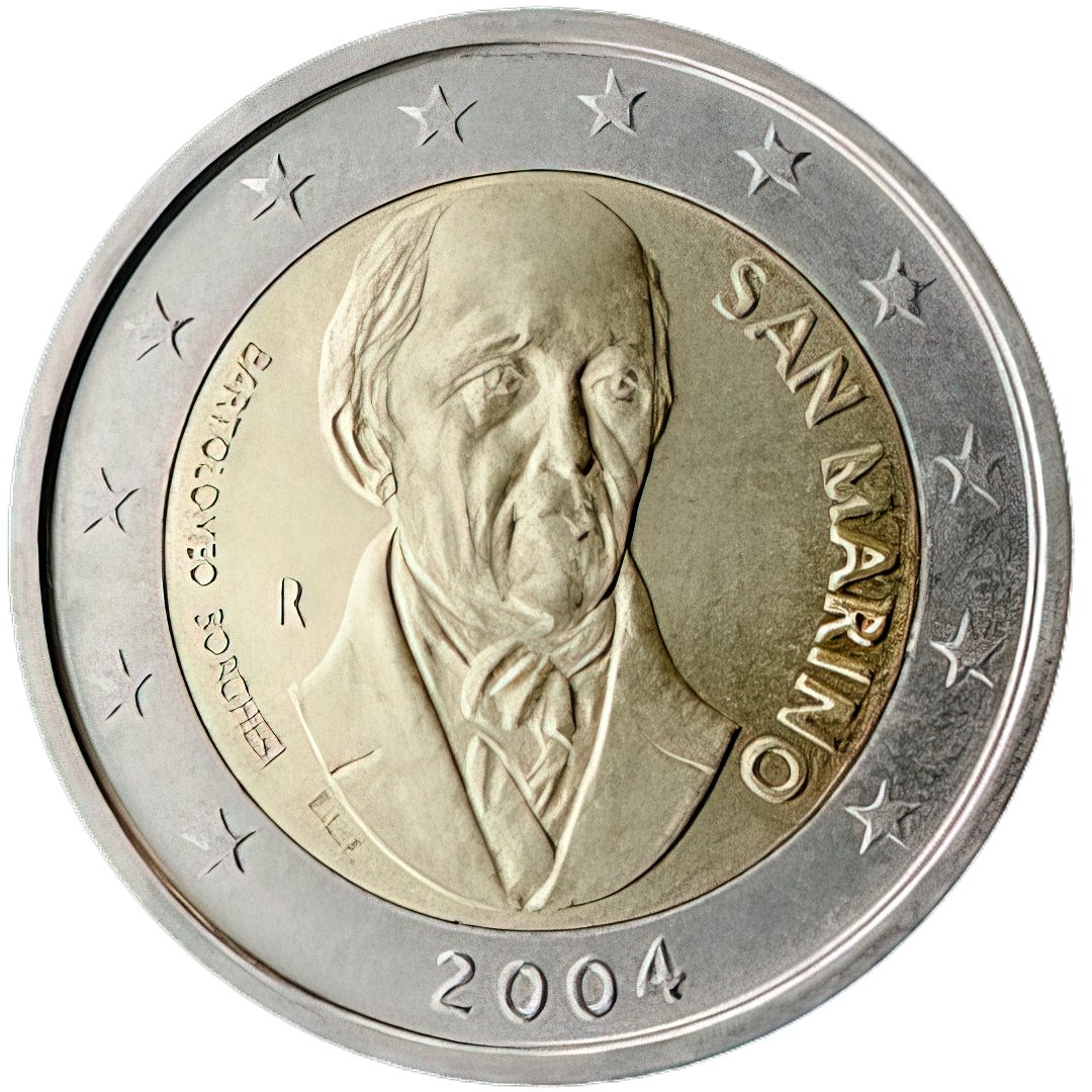 Moneta commemorativa 2 euro — 2004, San Marino🇸🇲 (Bartolomeo Borghesi ...