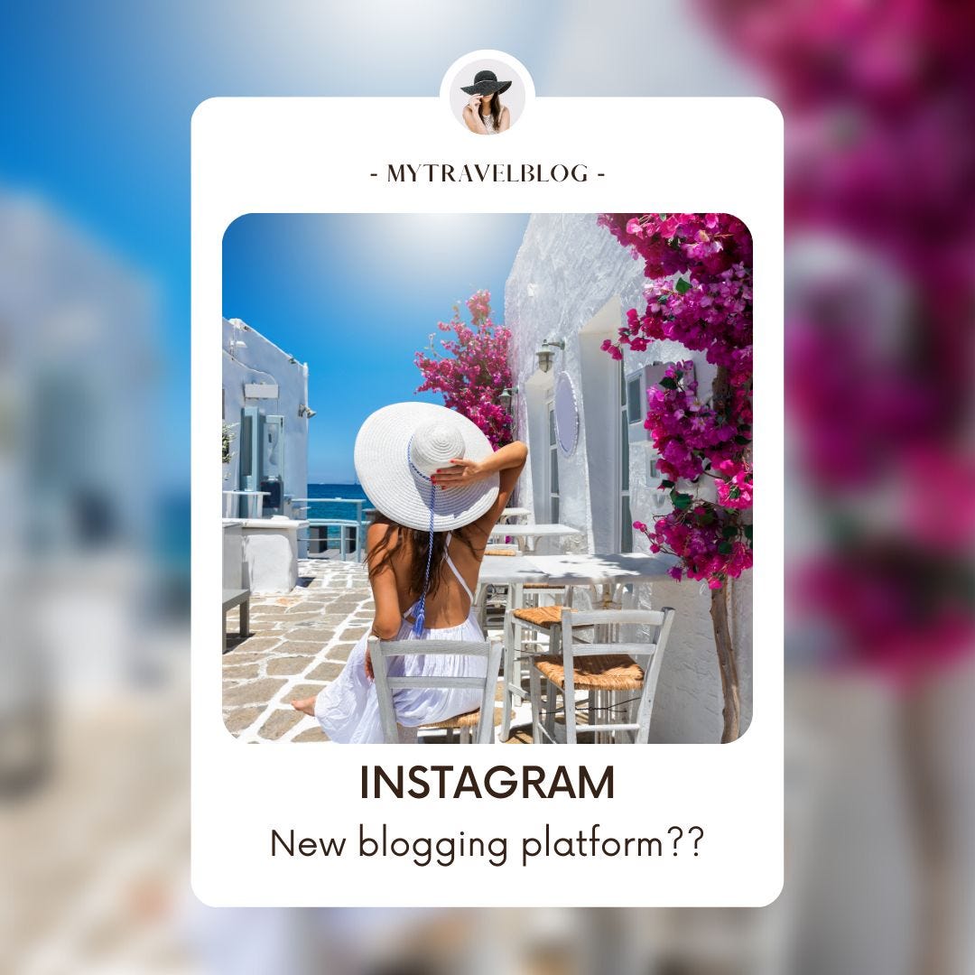 Instagram is (like) a New Blogging platform! | Blogging4Dummies