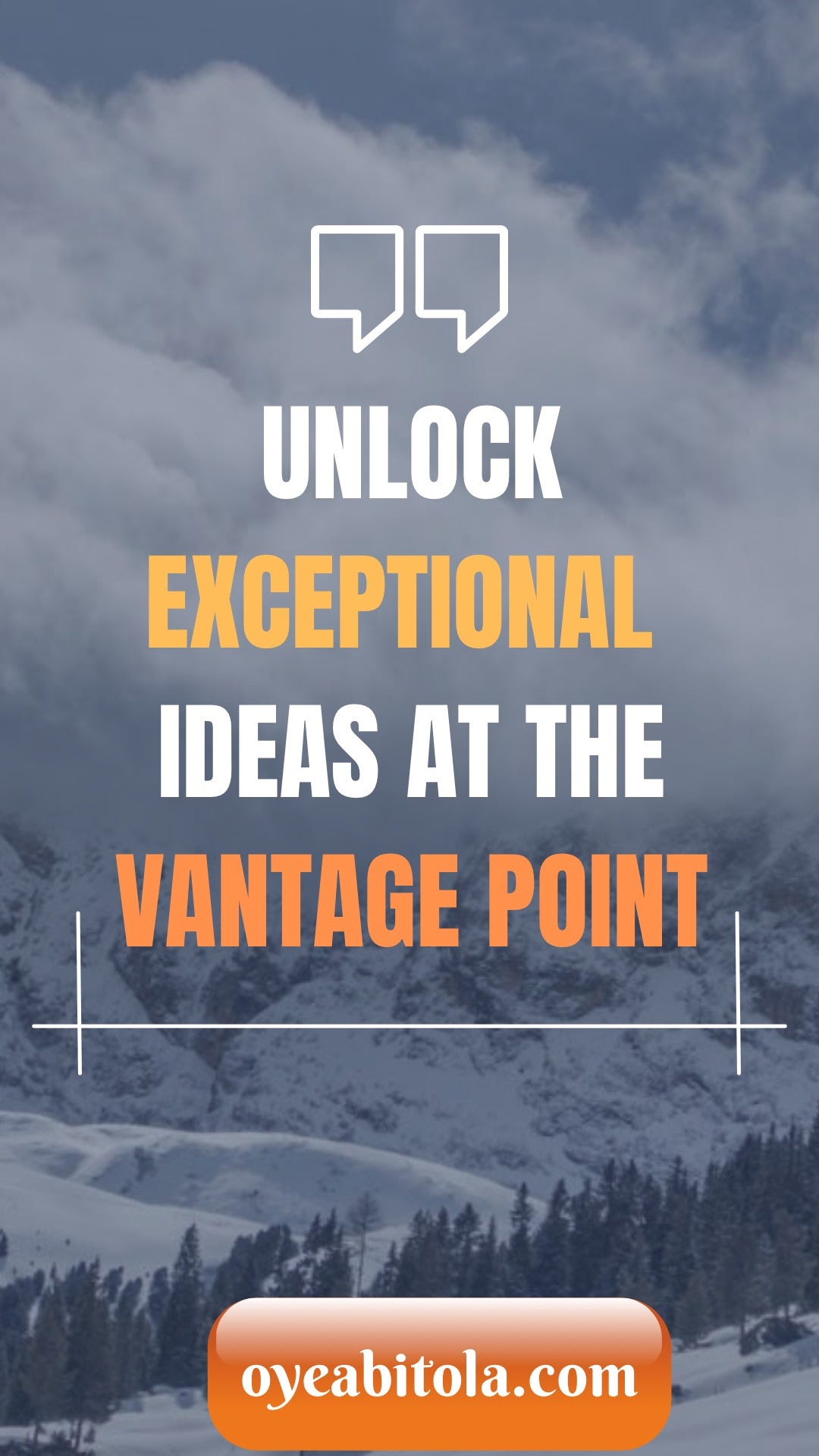 THE VANTAGE POINT | by ISABELLA JOSHUA | Medium