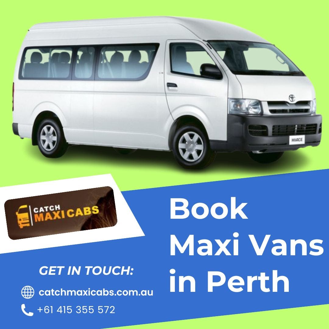 Maxi Vans Perth - Catch maxi cabs - Medium