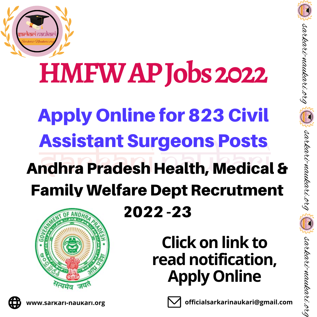 Apply for HMFW AP Jobs 2022 Online - Sarkari Naukari - Medium