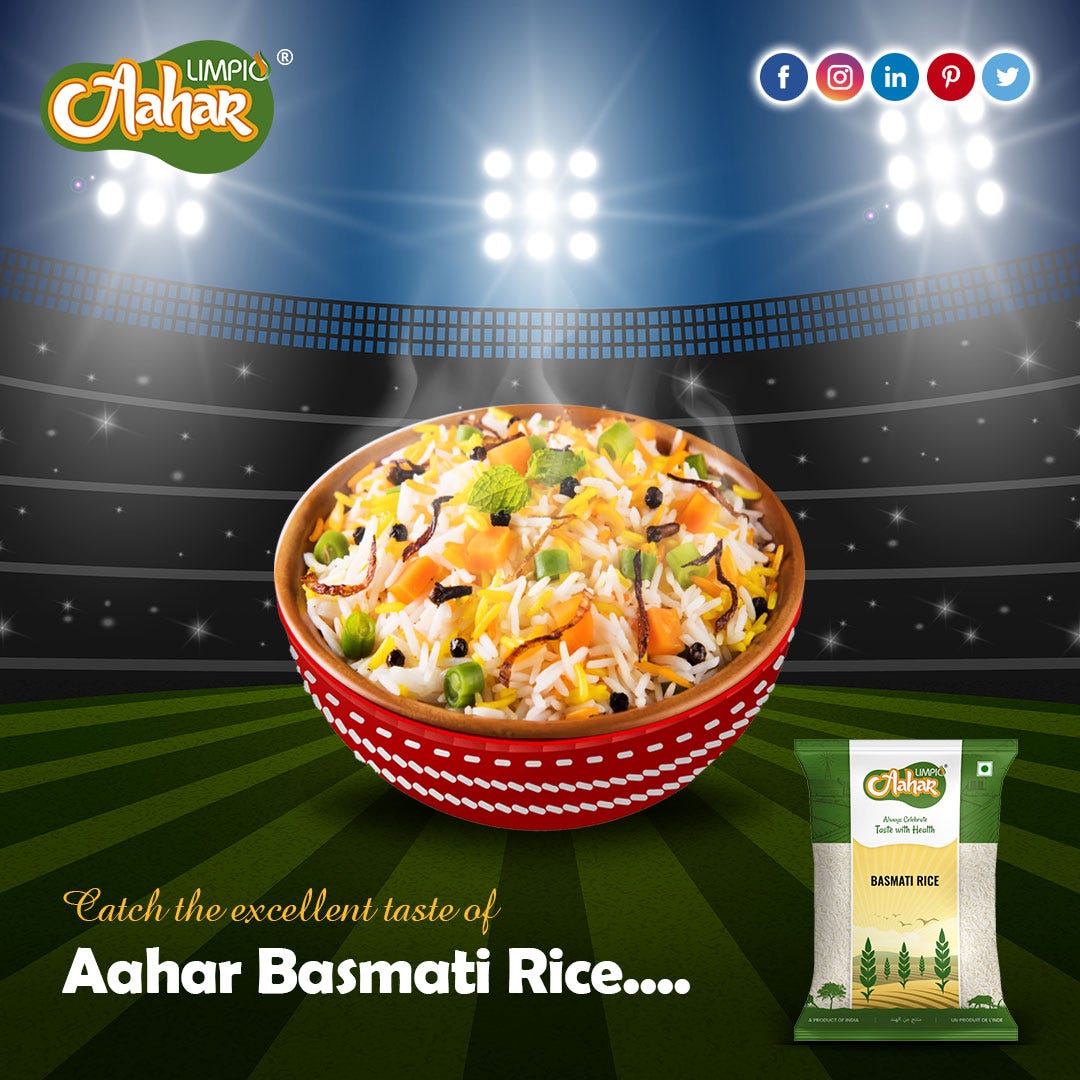 Catch the Excellent Taste of Aahar Basmati Rice…. - Limpio Aahar - Medium