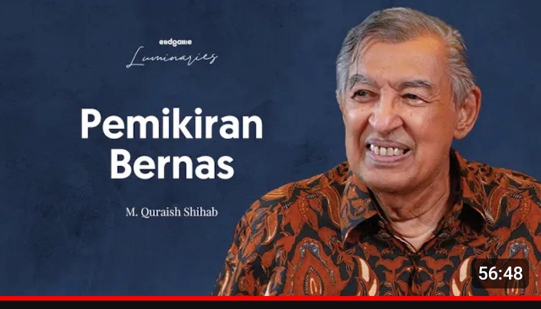 Prof. Quraish Shihab: Batasi Pembicaraan, Pentingnya Membaca dan Keterbukaan, Anak Muda. | by ...