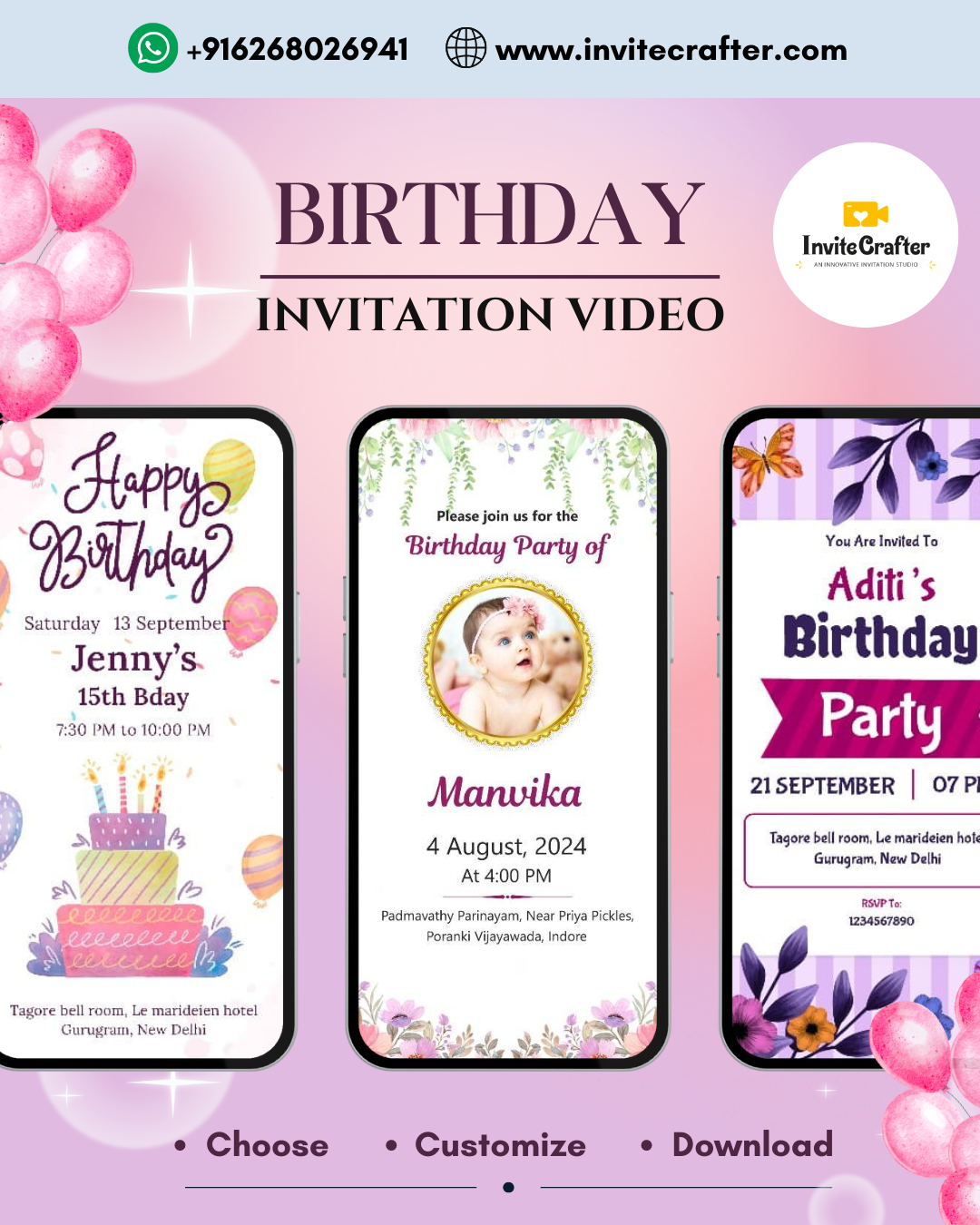 Invitecrafter : Digital Birthday Invitation Video - Jadhavshiva - Medium