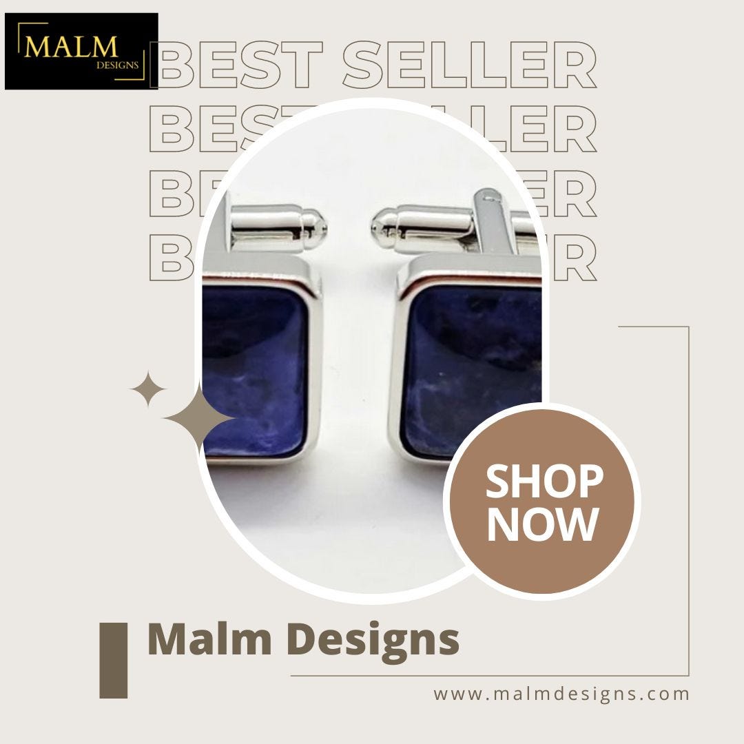 Cufflinks Online Shopping For Men | Malm Designs - Malm Designs - Medium