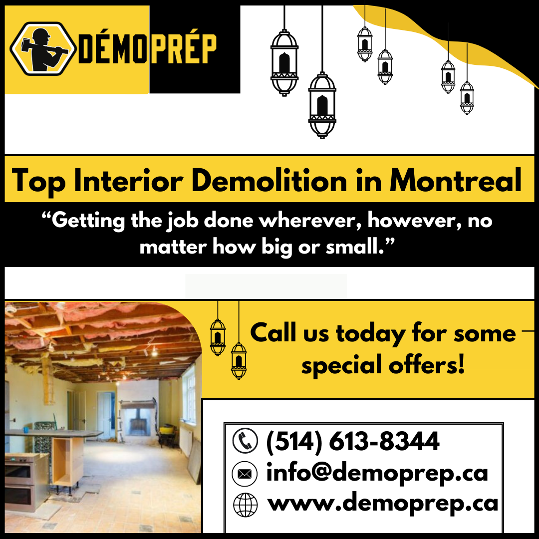 Top Interior Demolition in Montreal — Demo Prep - Demo Prep - Medium