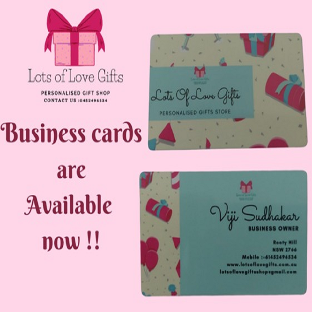 Personalised Business Cards - Lots of Love Gifts - Medium