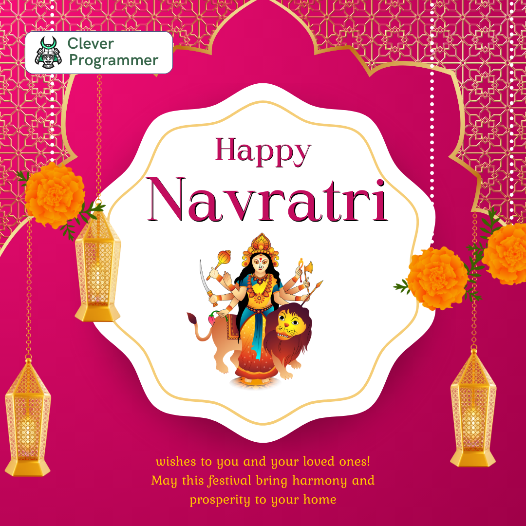 Happy Navratri - Cleaver Programmer - Medium