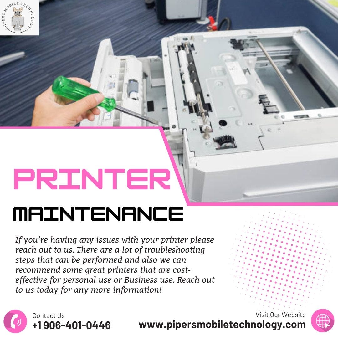 Printer Maintenance Services in Michigan - Pipers mobile technology ...