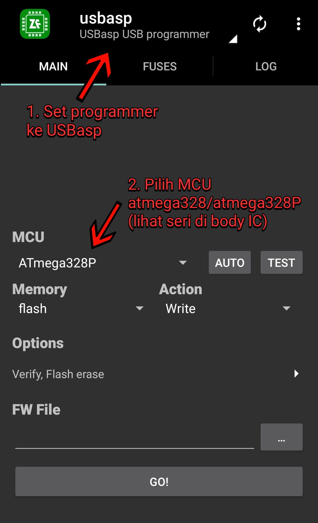 Cara mengisi bootloader ke atmega328 dengan ZFlasher AVR - 𝚂𝚘𝚏𝚊𝚛 - Medium Cara mengisi bootloader ke atmega328 dengan ZFlasher AVR - 𝚂𝚘𝚏𝚊𝚛 - Medium