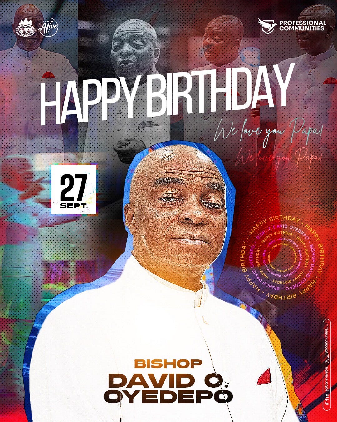 Happy 71st Birthday To Bishop David Oyedepo - Youth Alive Fellowship ...