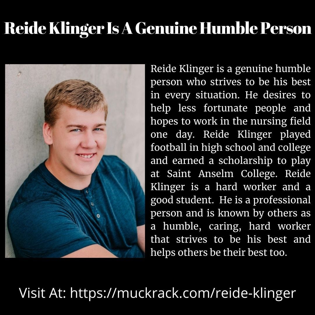 Reide Klinger Is A Genuine Humble Person - Reide Klinger - Medium