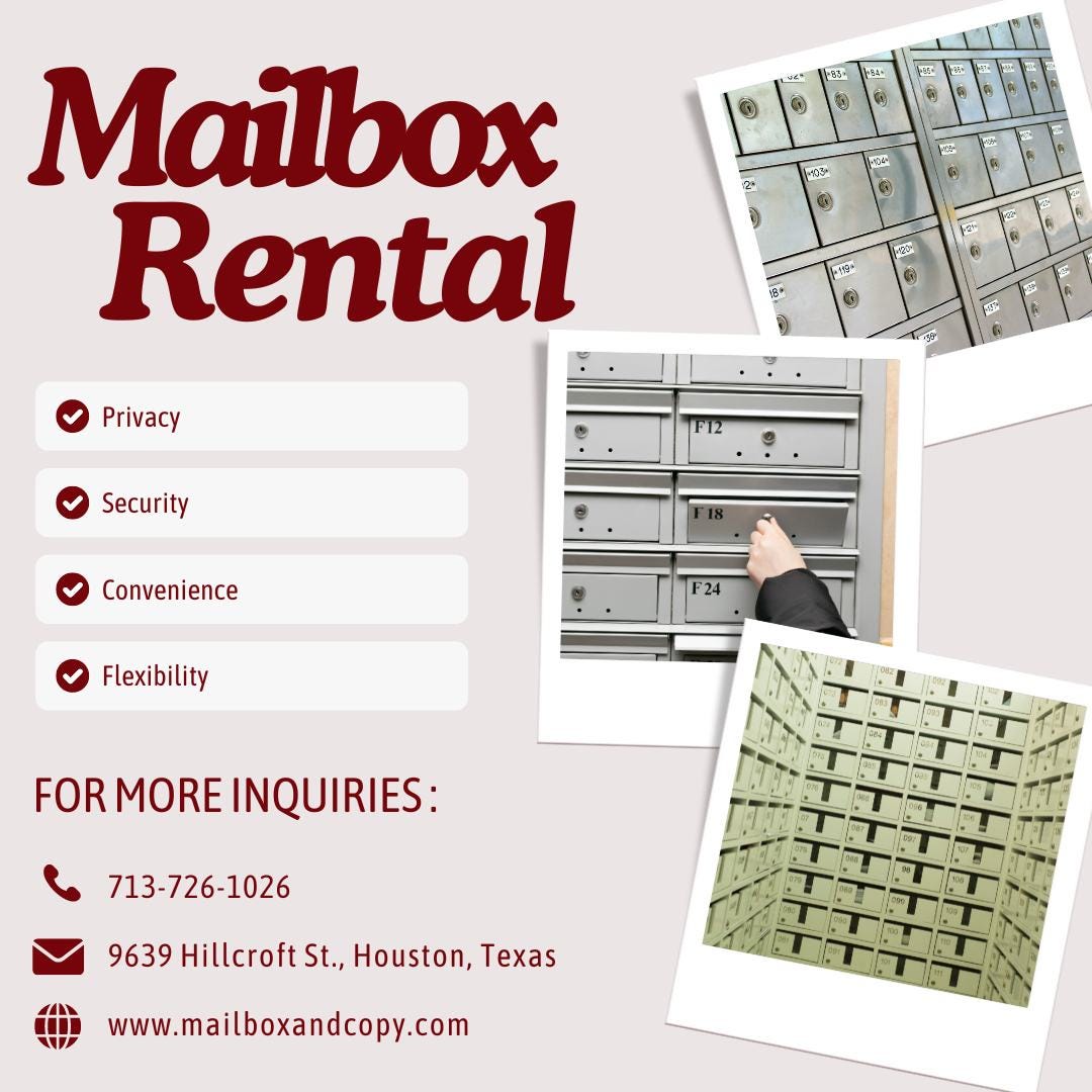 Mailbox Rental - Mailboxandcopy - Medium
