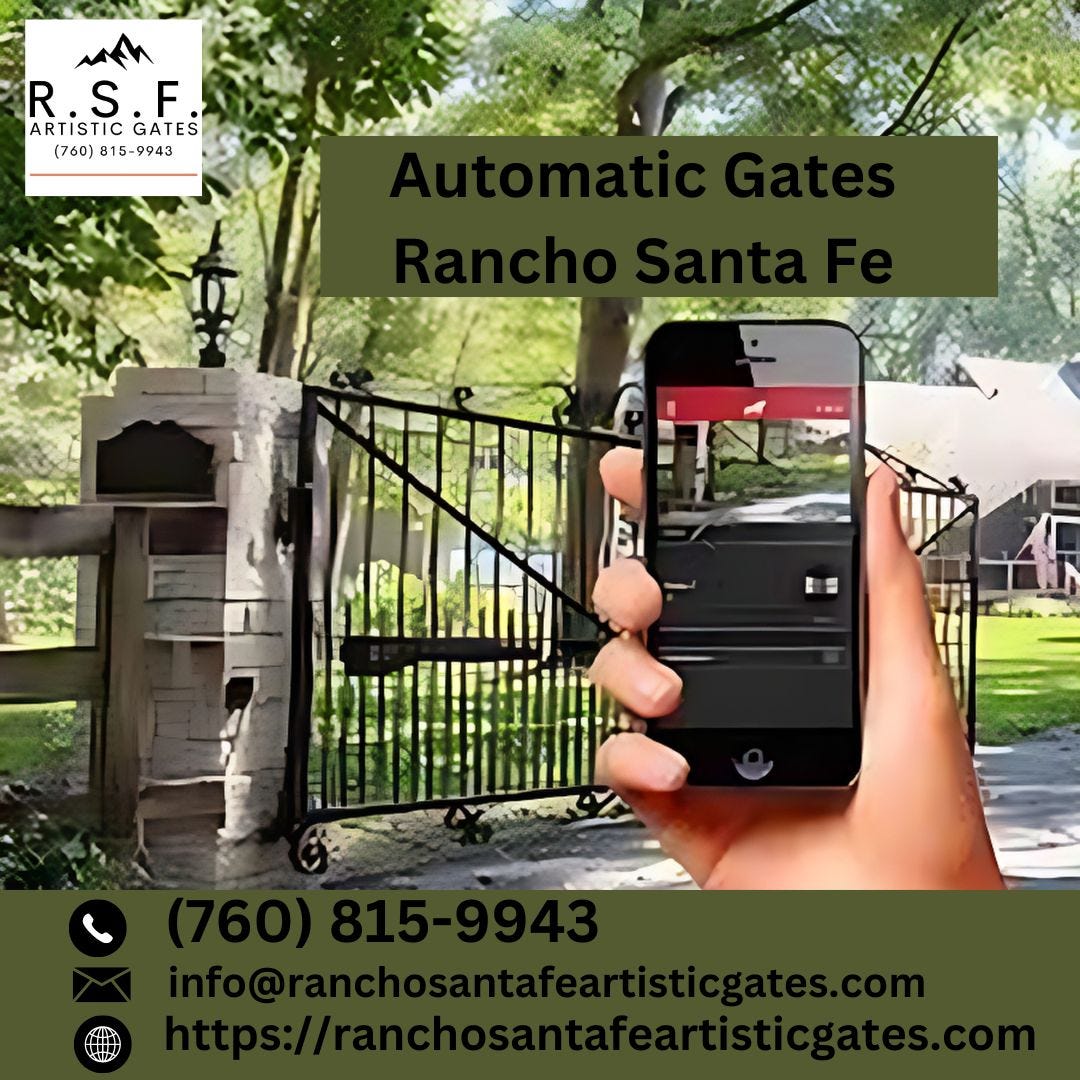 Automatic Gates Rancho Santa Fe - Rancho Santa Fe Artistic Gates - Medium