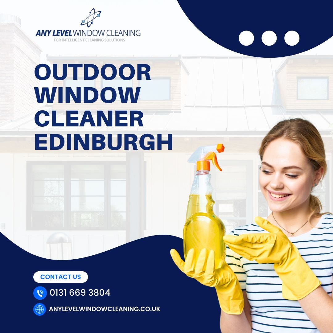 Outdoor Window Cleaner Edinburgh - Any Level Window Cleaning - Medium