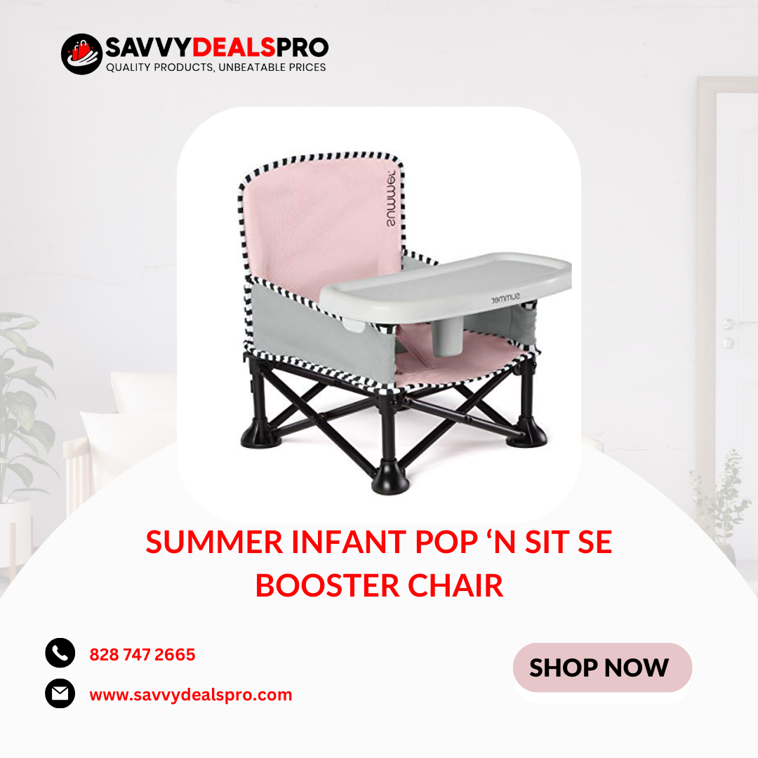 Summer Infant Pop ‘n Sit SE Booster Chair, Sweet Life Edition, Booster ...