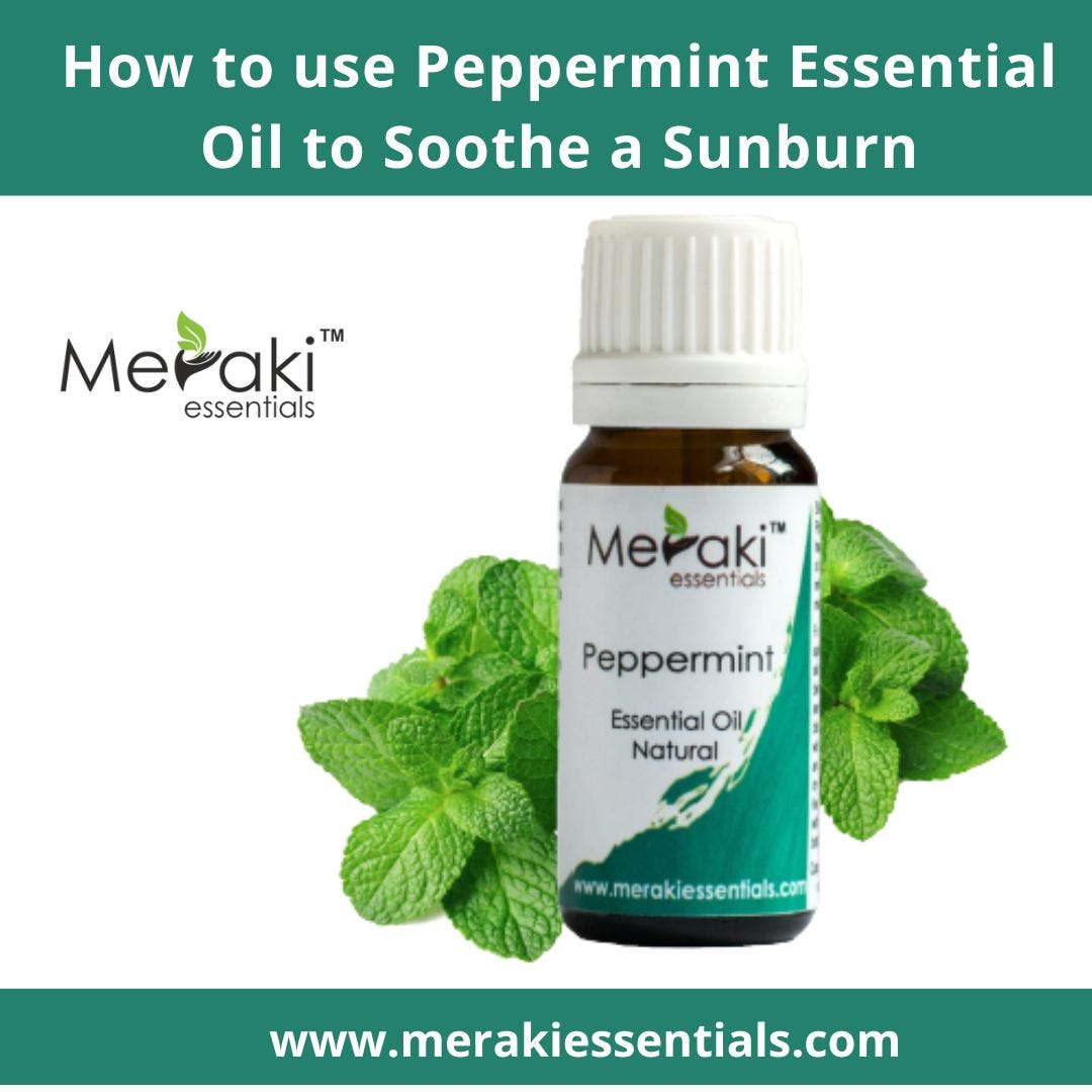 Peppermint Essential Oil For Sunburn - Meraki-essentials-oils - Medium