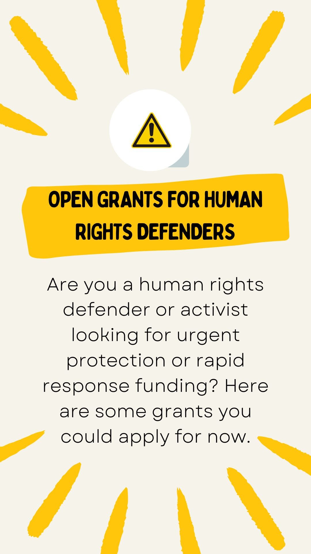 Urgent Response Funding to Protect and Resource Human Rights Defenders ...