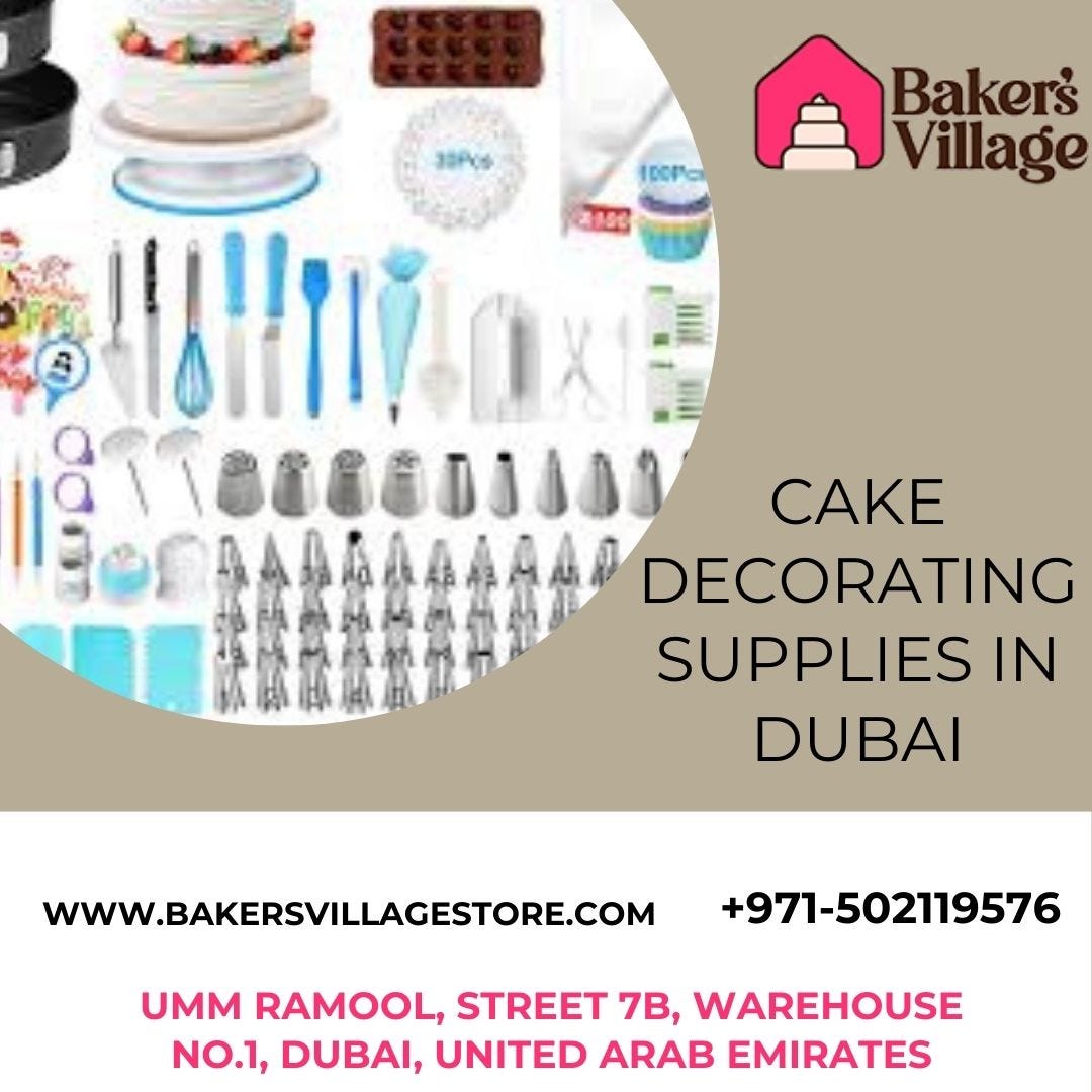 Cake Decorating Supplies in Dubai- Baker’s Village - Baker’s Village ...