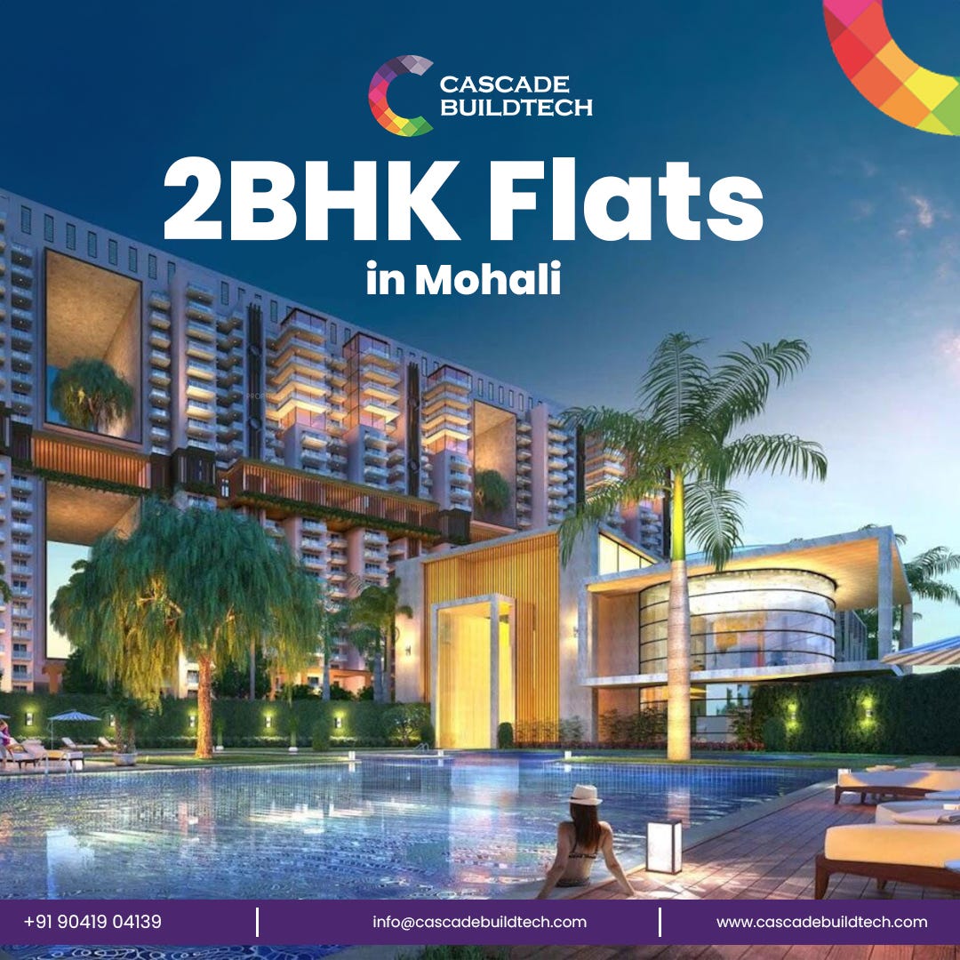 Buy Best Price 2 Bhk flat in Mohali | Mohali 2 BHK Flat - Cascade Buildtech - Medium