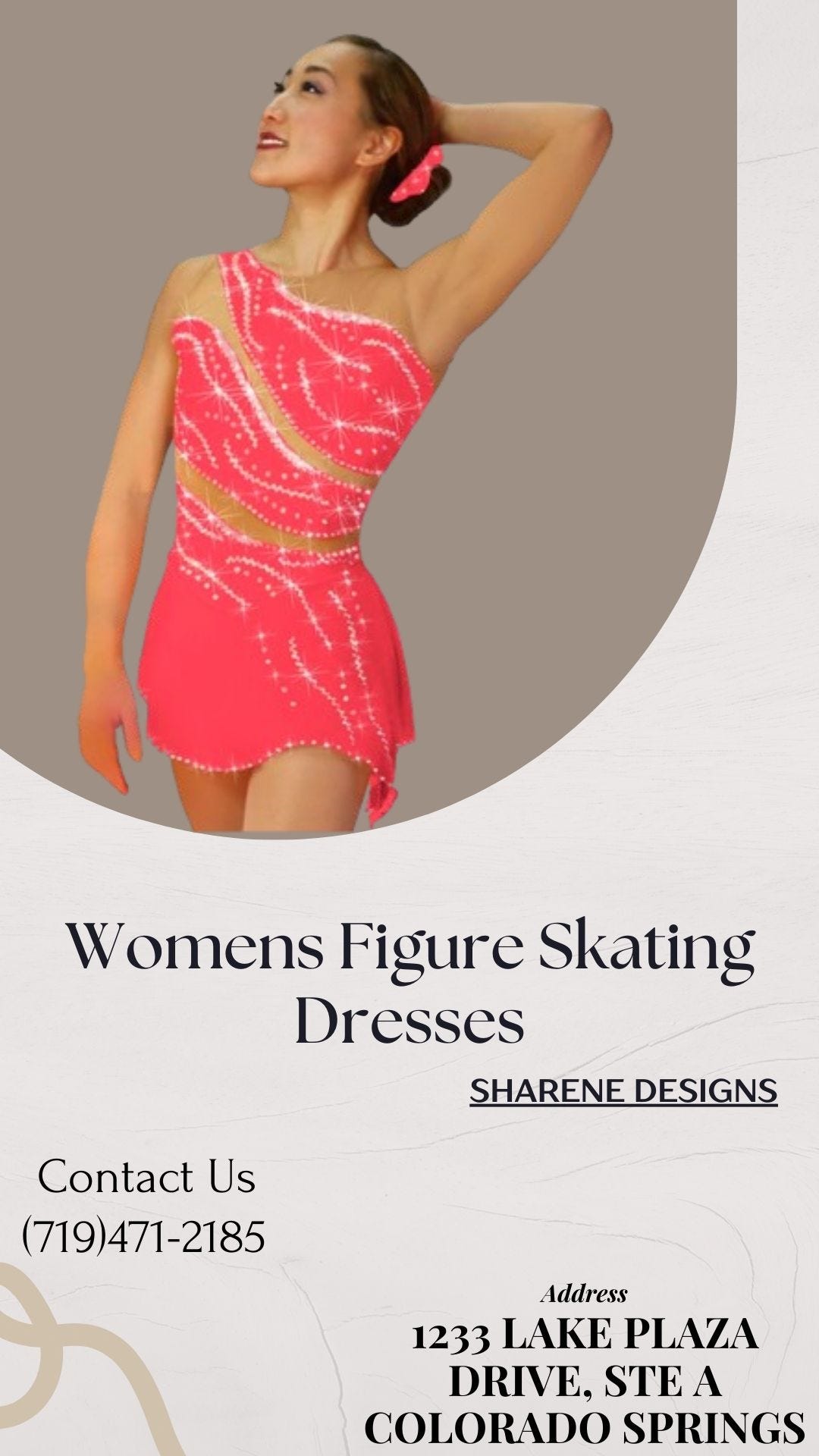 Womens Figure Skating Dresses - Sharenedesigns - Medium