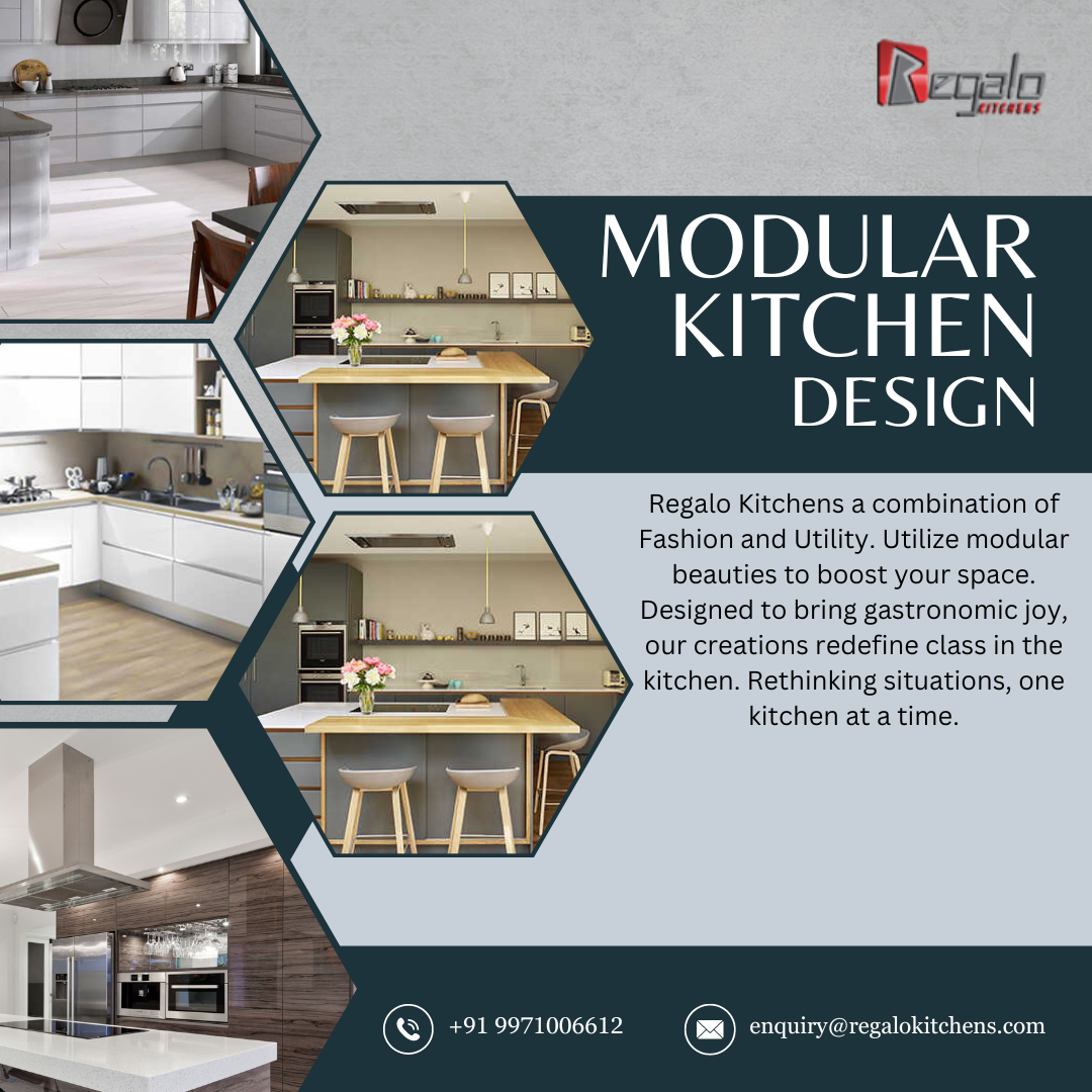 Modular Kitchen design | Regalo Kitchens Among the modular kitchens ...