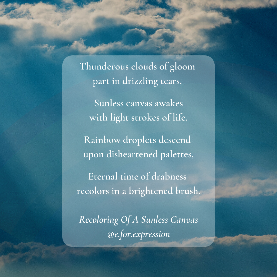 Poetry: Recoloring Of A Sunless Canvas - Story in Poetry - Medium