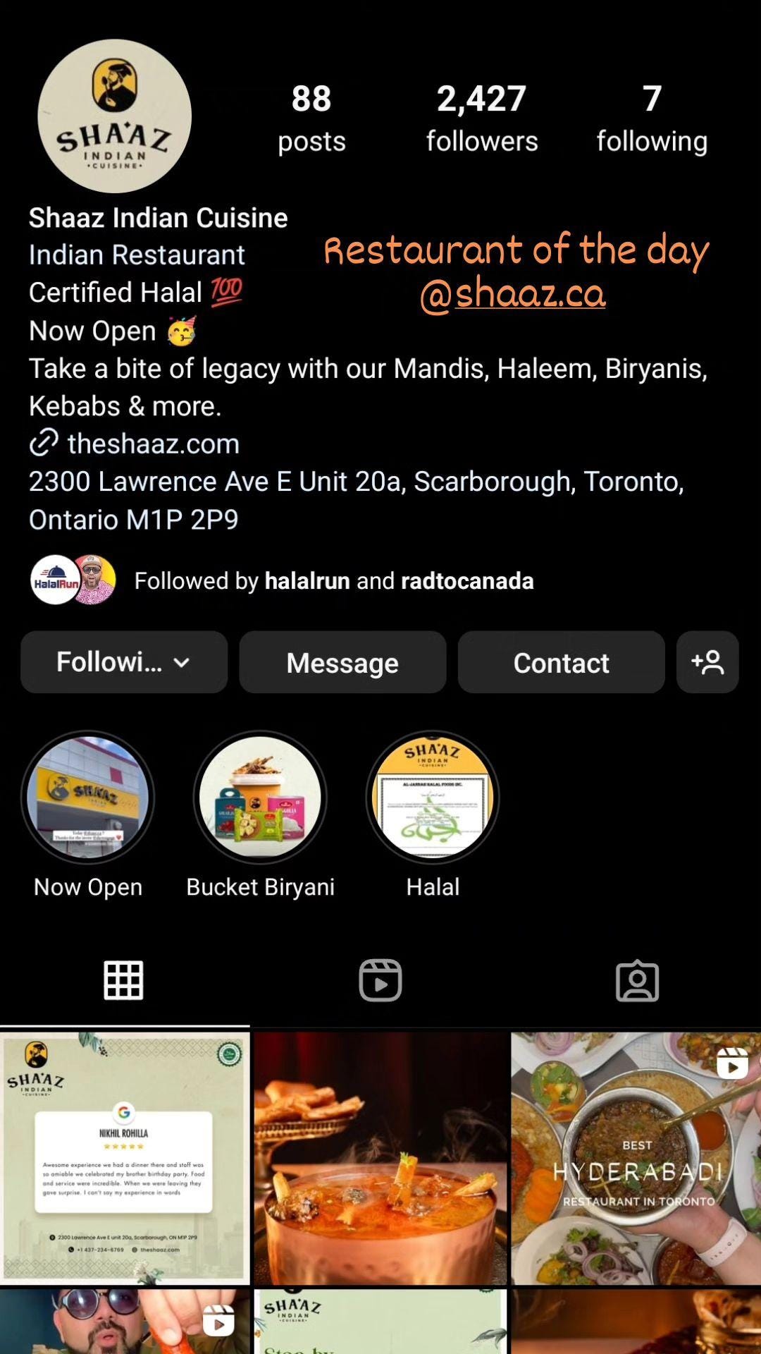 Shaaz Indian Cuisine, Scarborough: Restaurant of the Day - Zeeshan ...