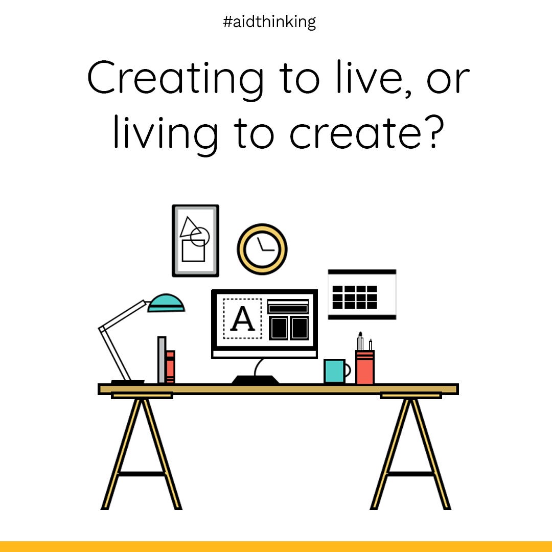 Creating to live, or living to create? | by Shivansh A S | Aidapp | Medium