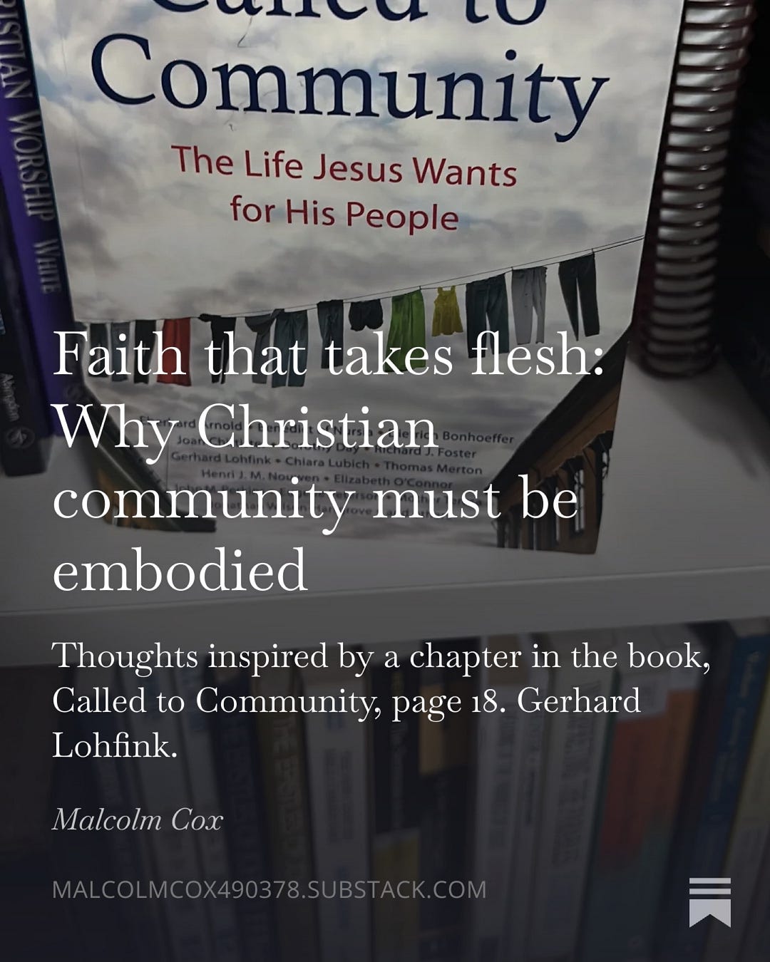 Faith that takes flesh: Why Christian community must be embodied | by ...