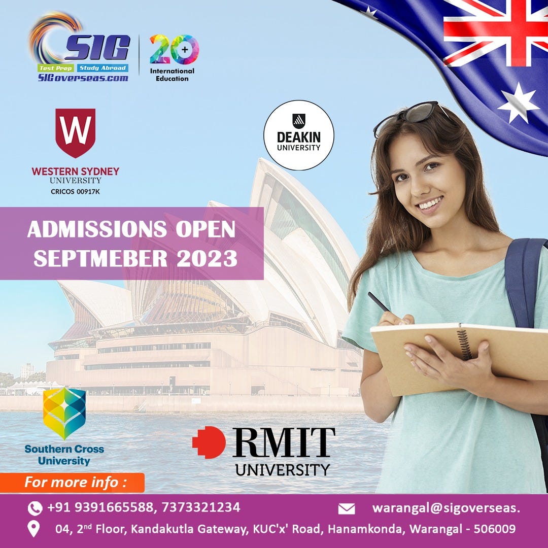 Best Overseas Education Consultants in Warangal | by sigoverseas | Medium