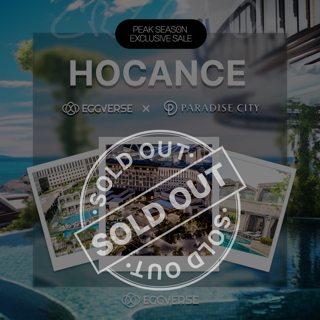 🎉Crypto Hocance Hotel sold out🎉 - EGGVERSE - Medium