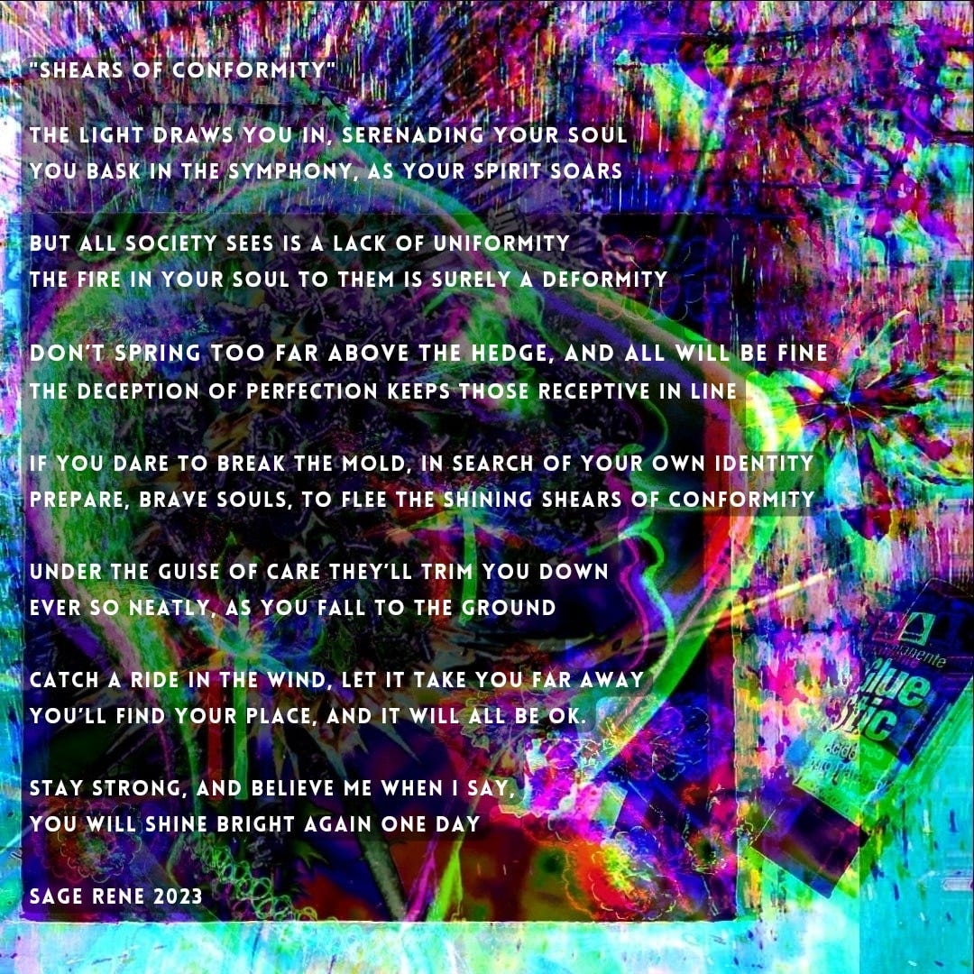 "Shears of Conformity" Midnight Violet Poetry | Medium