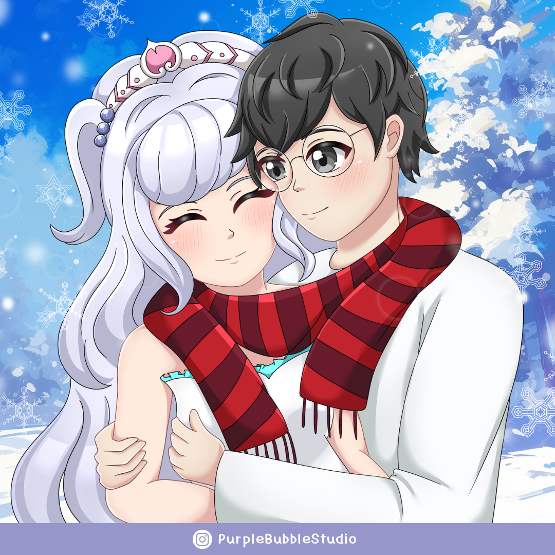 “Charming Couple Playing in the Snow: A Winter Wonderland” | by ...