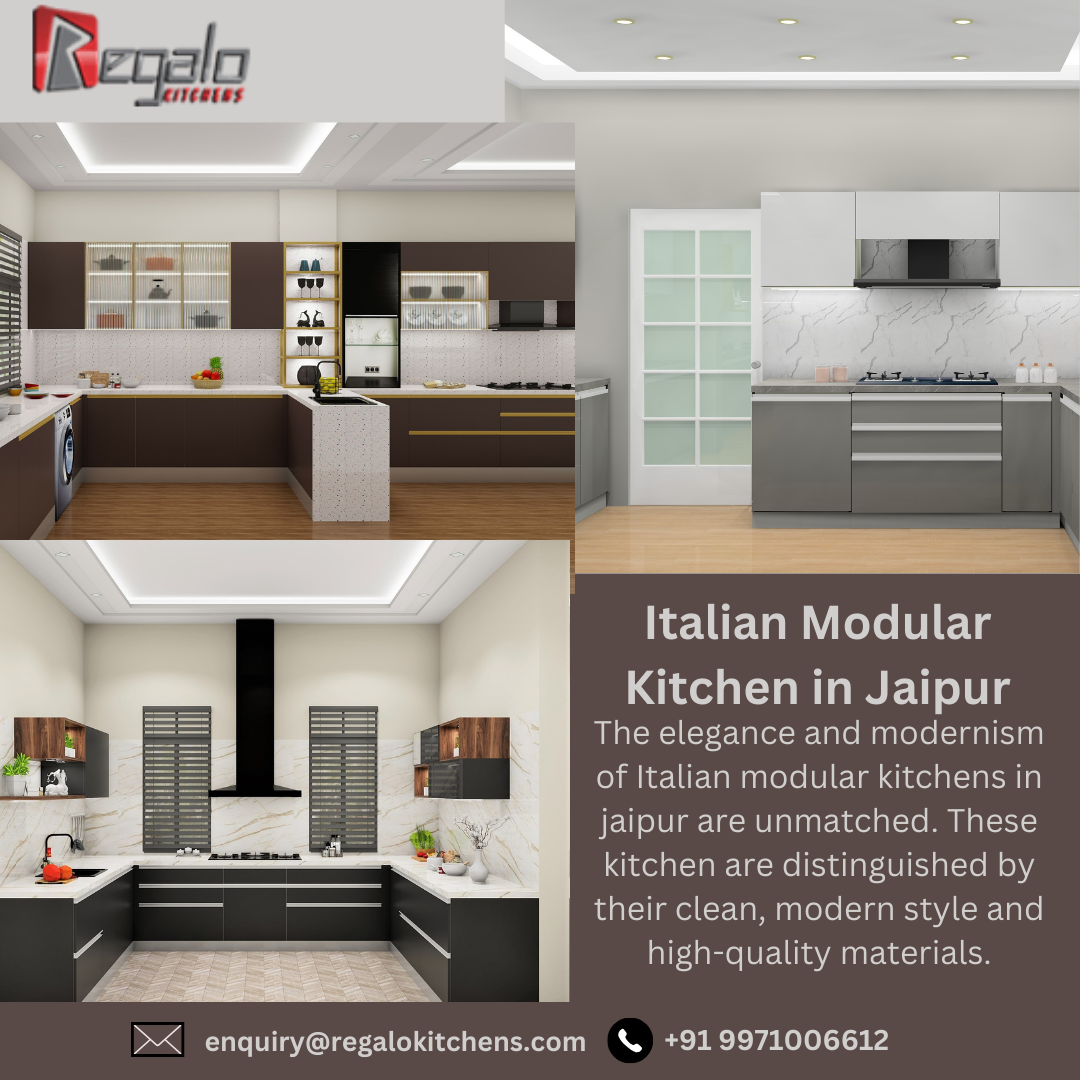 Italian Modular Kitchen in Jaipur - Regalo kitchens - Medium