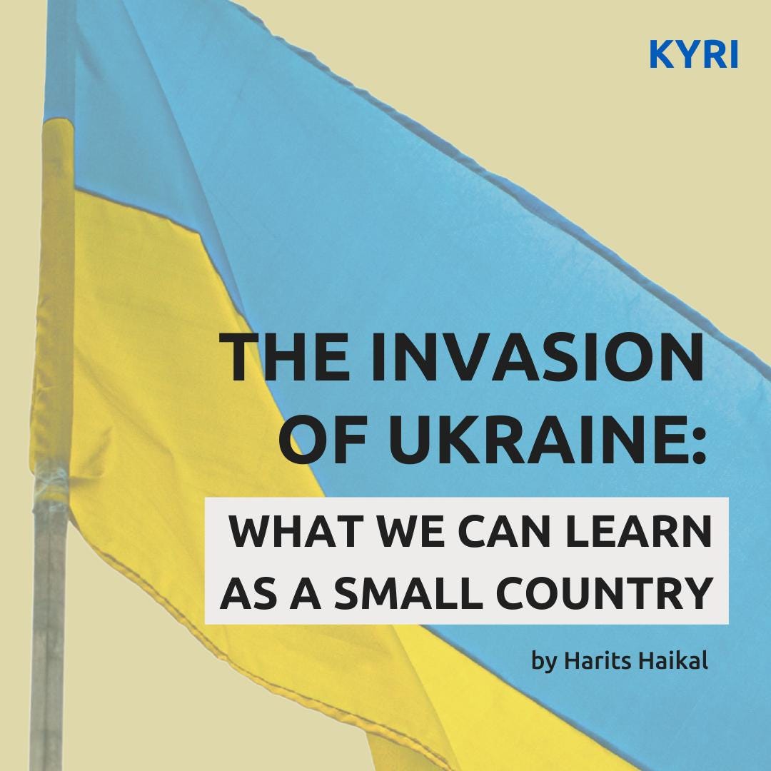 The Invasion of Ukraine: What We Can Learn as a Small Country | by ...